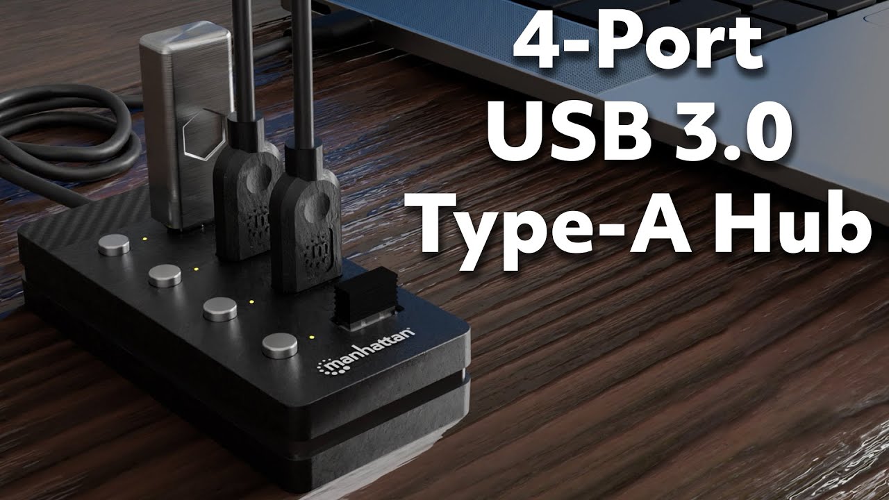 4-Port USB 3.0 Type-A Hub - YouTube