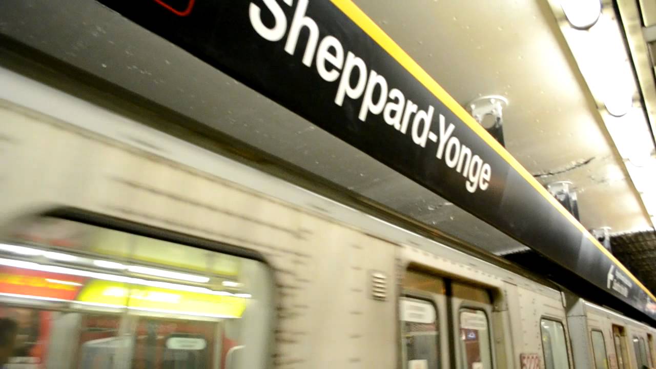 TTC Toronto Subway: Sheppard-Yonge station, and a Bombardier T1. - YouTube