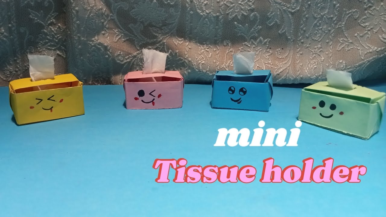 how to make an origami tissue paper box| Easy origami tissue box | DIY ...