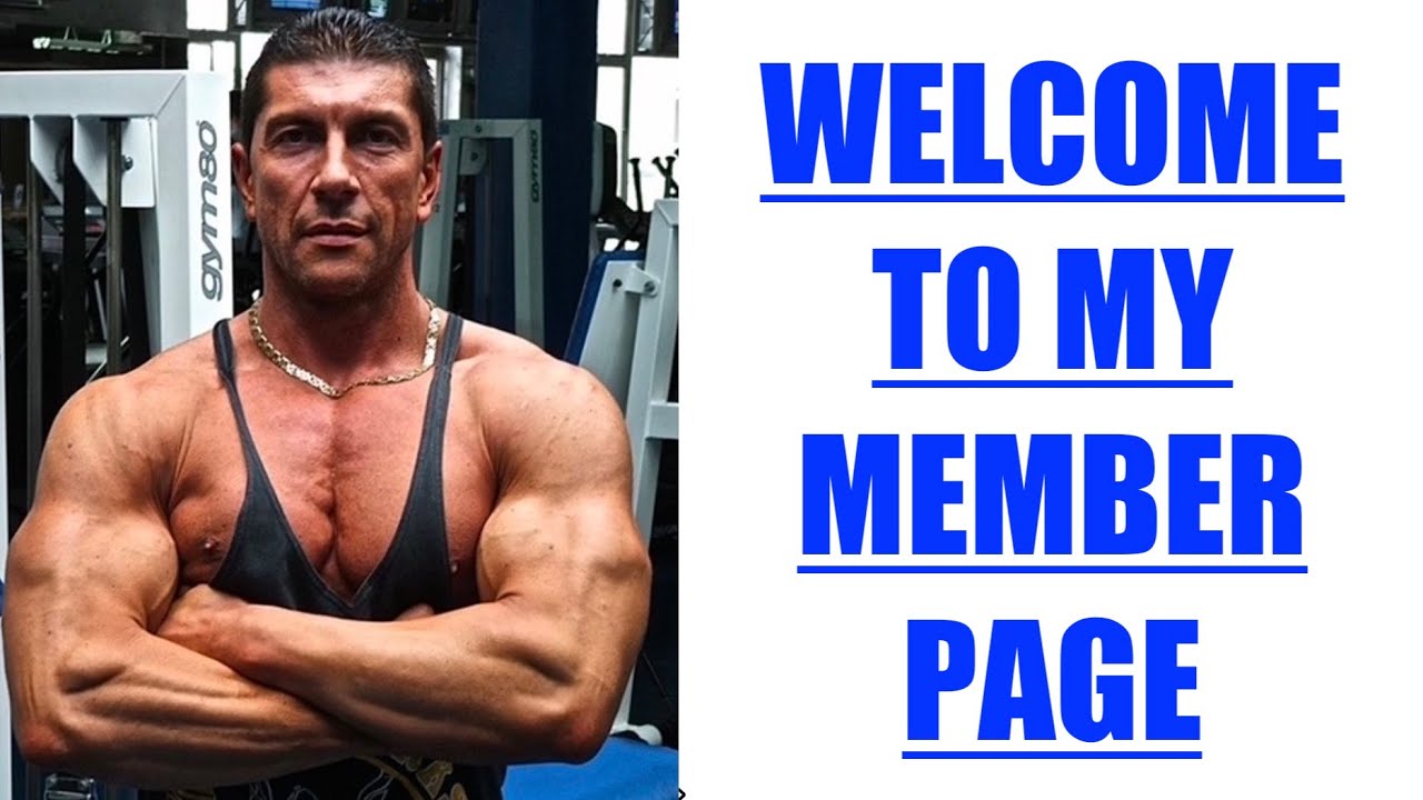WELCOME TO MY YOUTUBE MEMBER PAGE! EXCLUSIVE PERKS FOR MUSCLE GROWTH ...