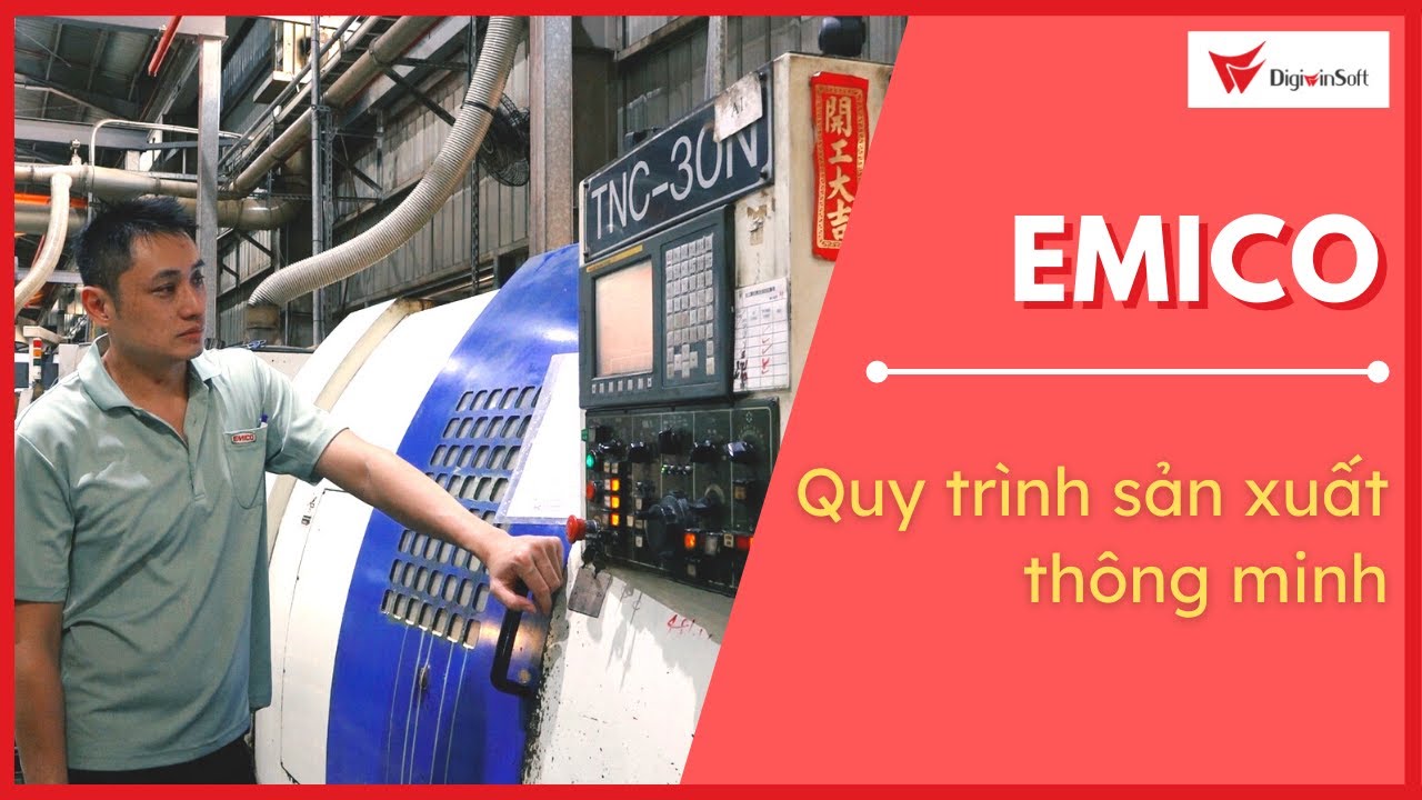 EMICO | Quy trình sản xuất thông minh | DigiwinSoft - YouTube