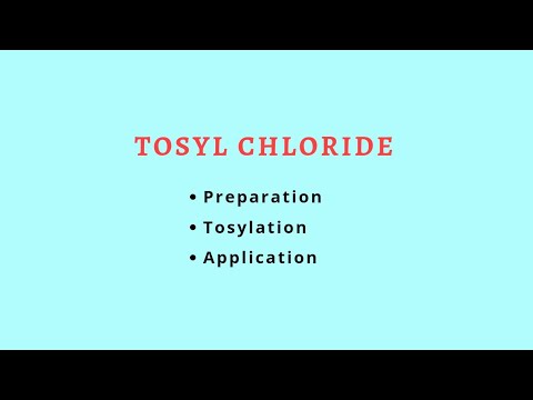 Tosyl Chloride : Preparation and Applications - YouTube