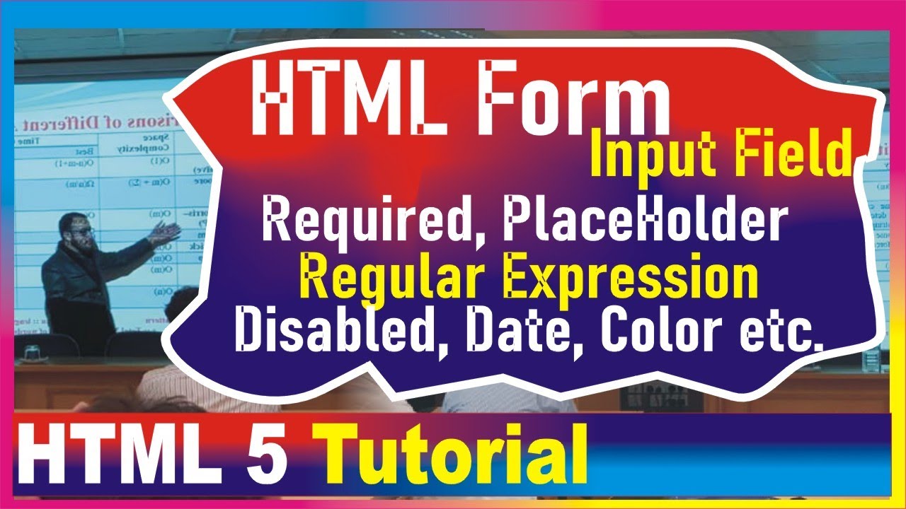 Html Input Attributes Placeholder Required Regular Expression 2548