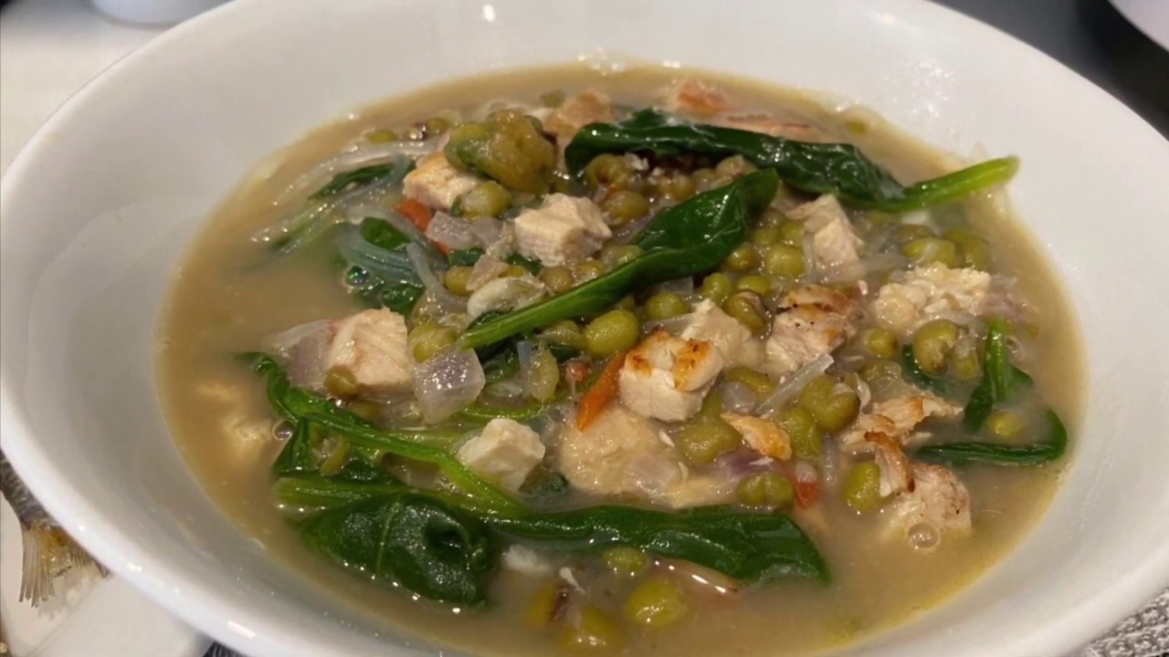 Monggo with spinach recipe | easy recipe - YouTube