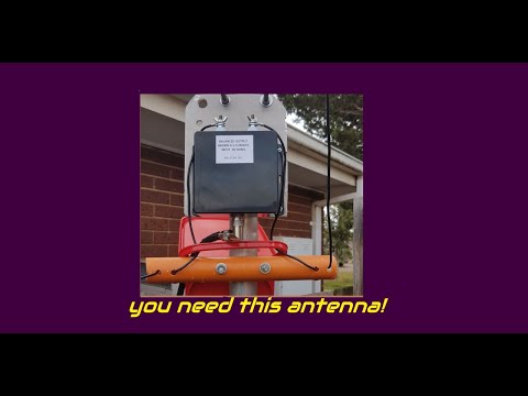 My multi band 40m vertical delta loop for 80m to 6m - YouTube