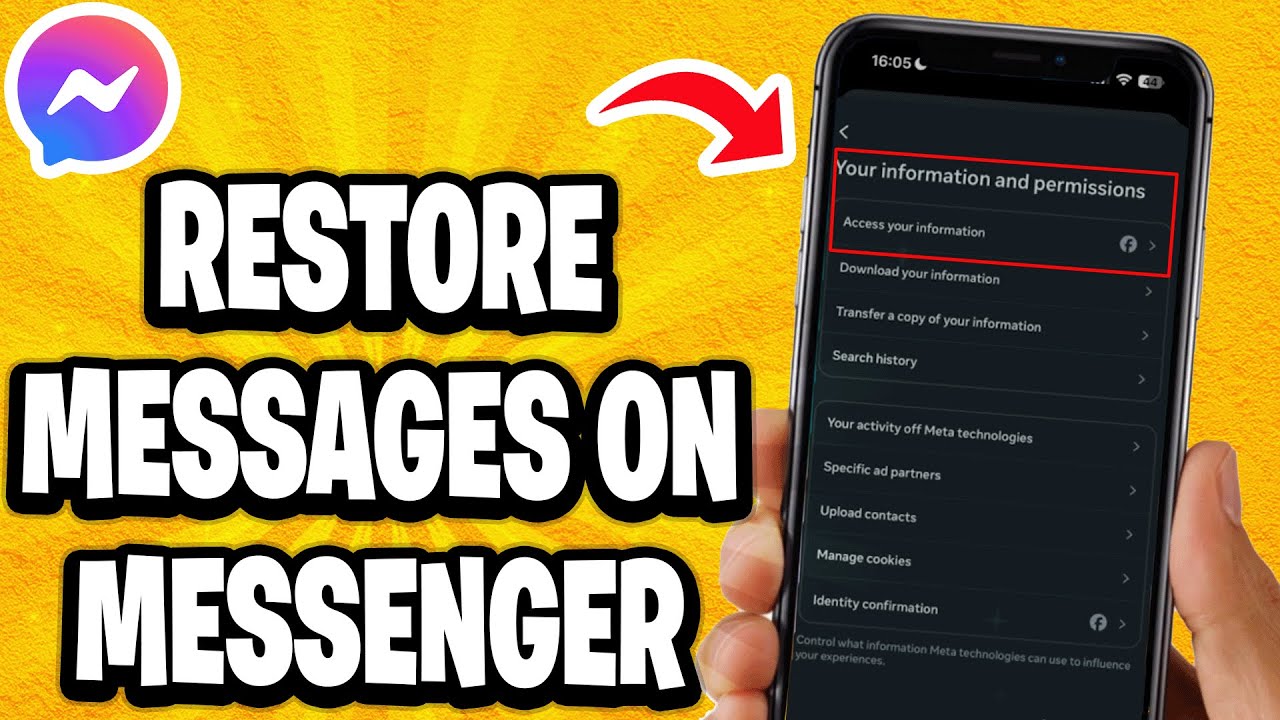 How To Restore Messages On Messenger - YouTube