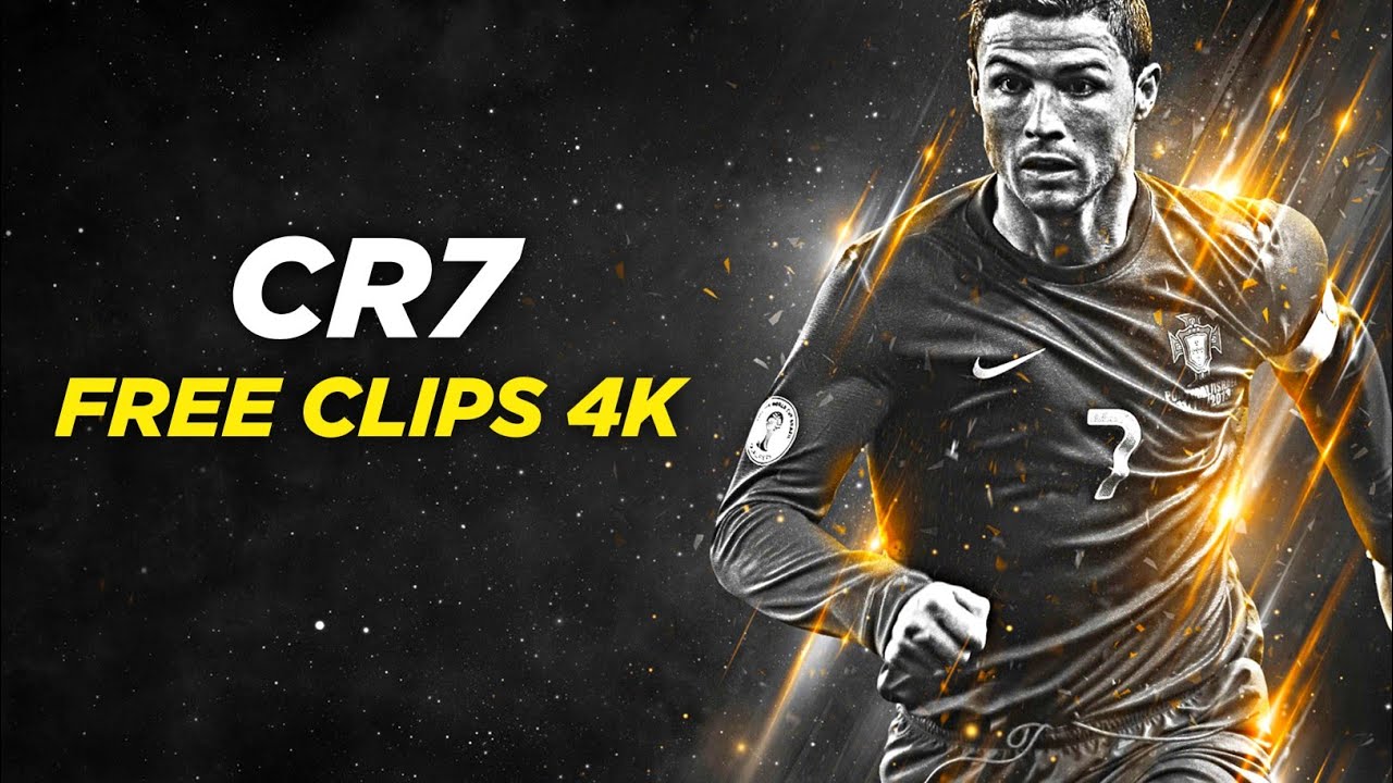 👑 CRISTIANO RONALDO FREE CLIPS 4K 👑 | Young Ronaldo & 2017 CR7 (NO ...