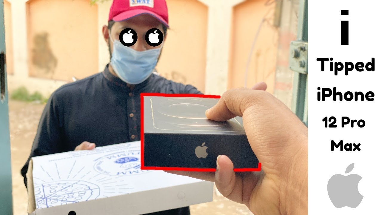 GIVING iPhone 12 Pro Max to DELIVERY BOY | Haris Awan - YouTube