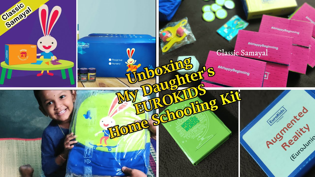 My Daughter's HomeSchooling Kit Unboxing/Eurokids Happiness kit ...