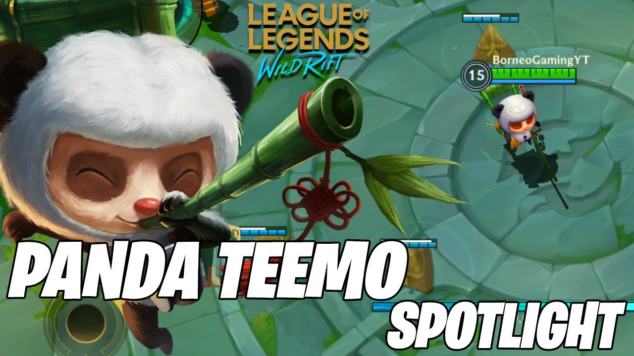 Wild Rift: Panda Teemo New Skin Spotlight & Skill Preview | Mobile ...