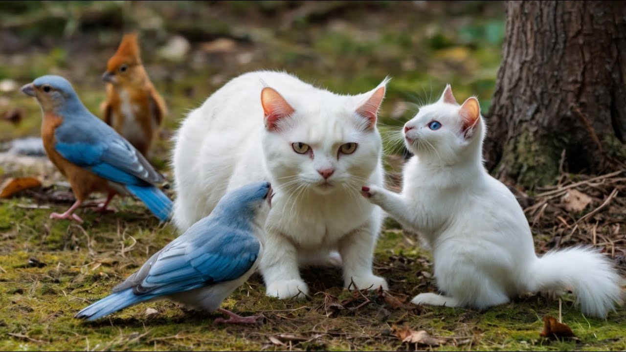 🔴 24/7 LIVE: Autumn Forest 🍂 Relaxing Calm for Cats 🐱 Birds Singing 🐦 ...