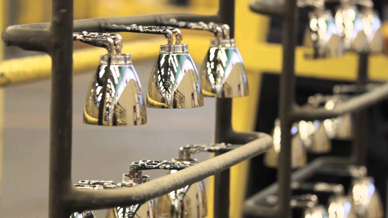 Proceso final de cromado de grifería Fundición Pacífico - YouTube