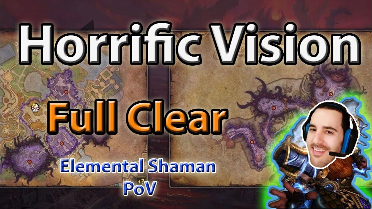 ⚡ Horrific Vision Full Clear 🔥 8/8M Elemental Shaman PoV - YouTube