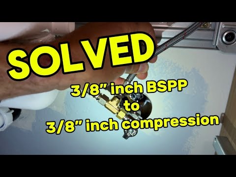 ★★★★★ Solution: 3/8” Inch BSPP to 3/8” Compression: European to USA plumbing for IKEA or espresso