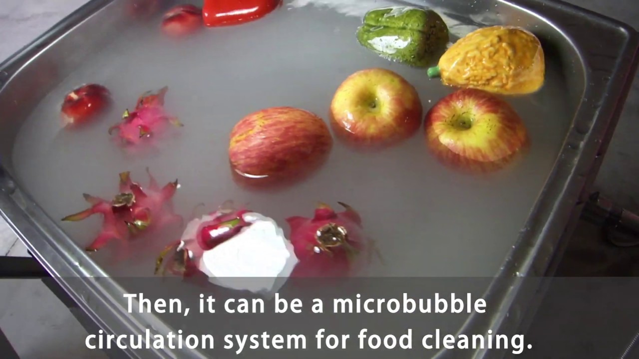 Microbubble Generator for Food Cleaning Device - YouTube