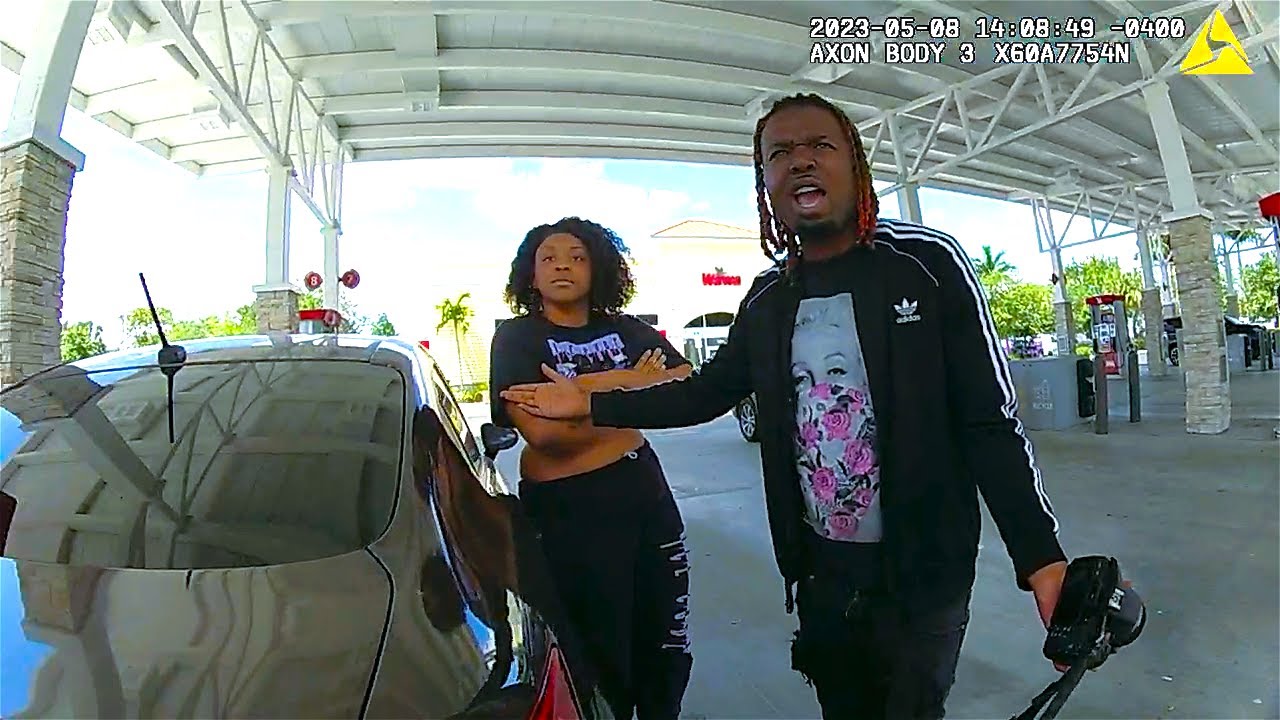 Clueless Couple Escalates Situation with Police in Absurd Fashion - YouTube