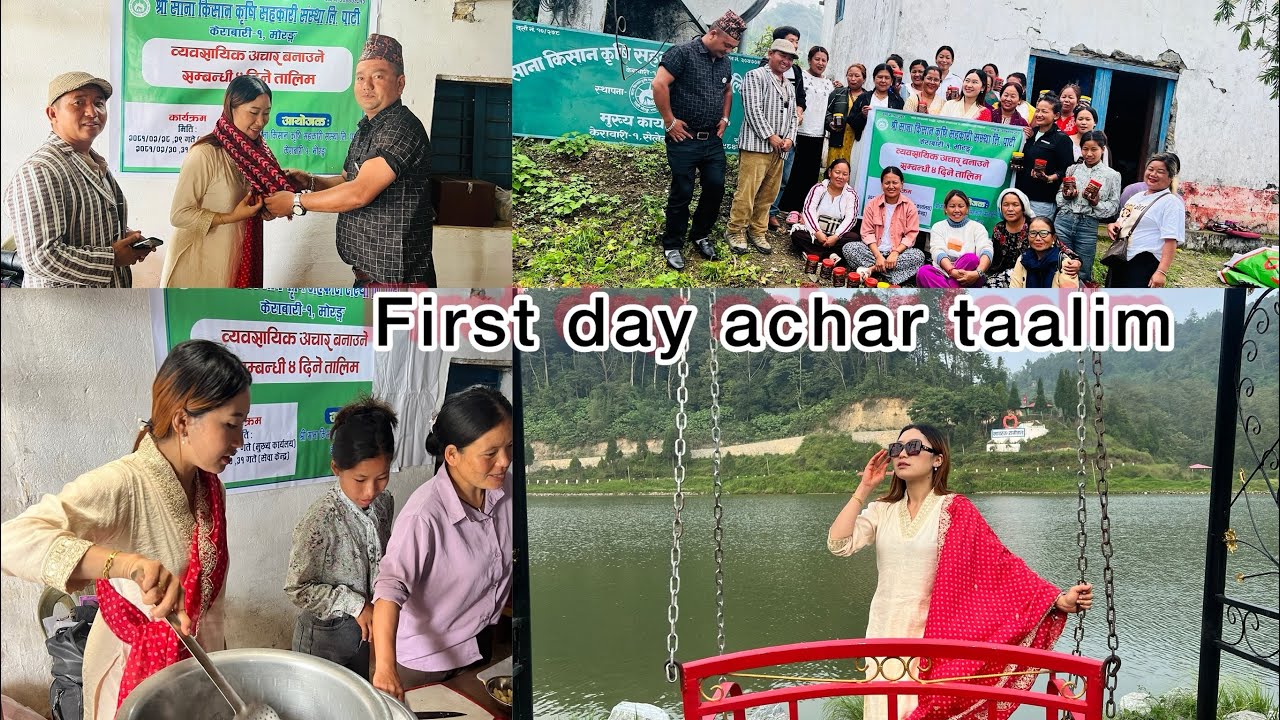 First day achar banaune taalim next day ko Vlog ni audaixa kerabari ...