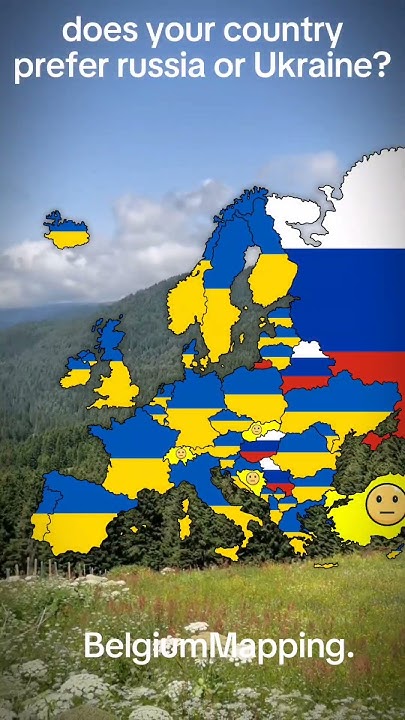 Does your country prefer Russia or Ukraine? #mapper #mapping #geography #map #shorts #europe # ...