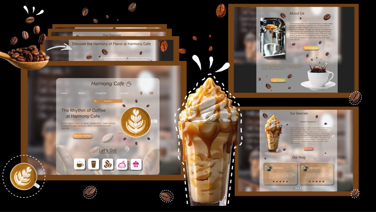 How to make Coffee Shop Design #figma #webdesign #figmatutorial # ...