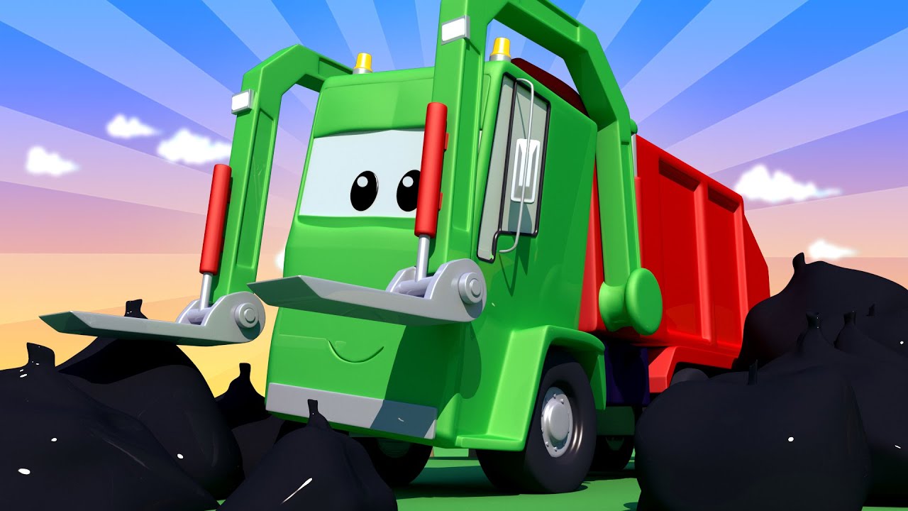 Troy The Train - Gary the garbage truck - Car City ! Train Cartoon for ...