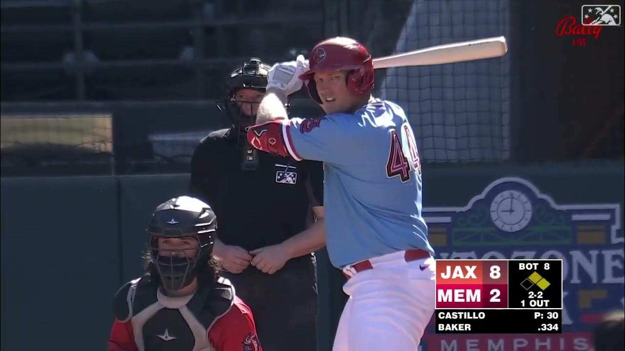 Luken Baker extends MiLB lead with two-homer game - YouTube