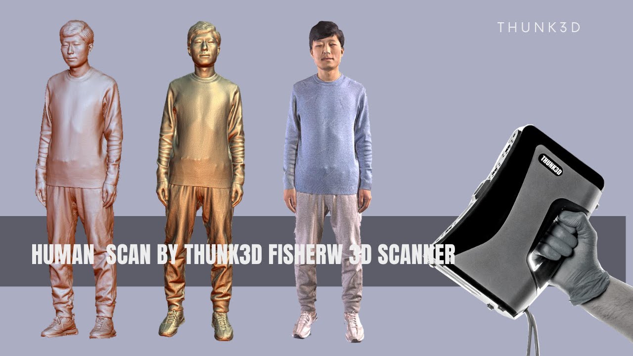 human Scan by Thunk3D FisherW 3D scanner - YouTube