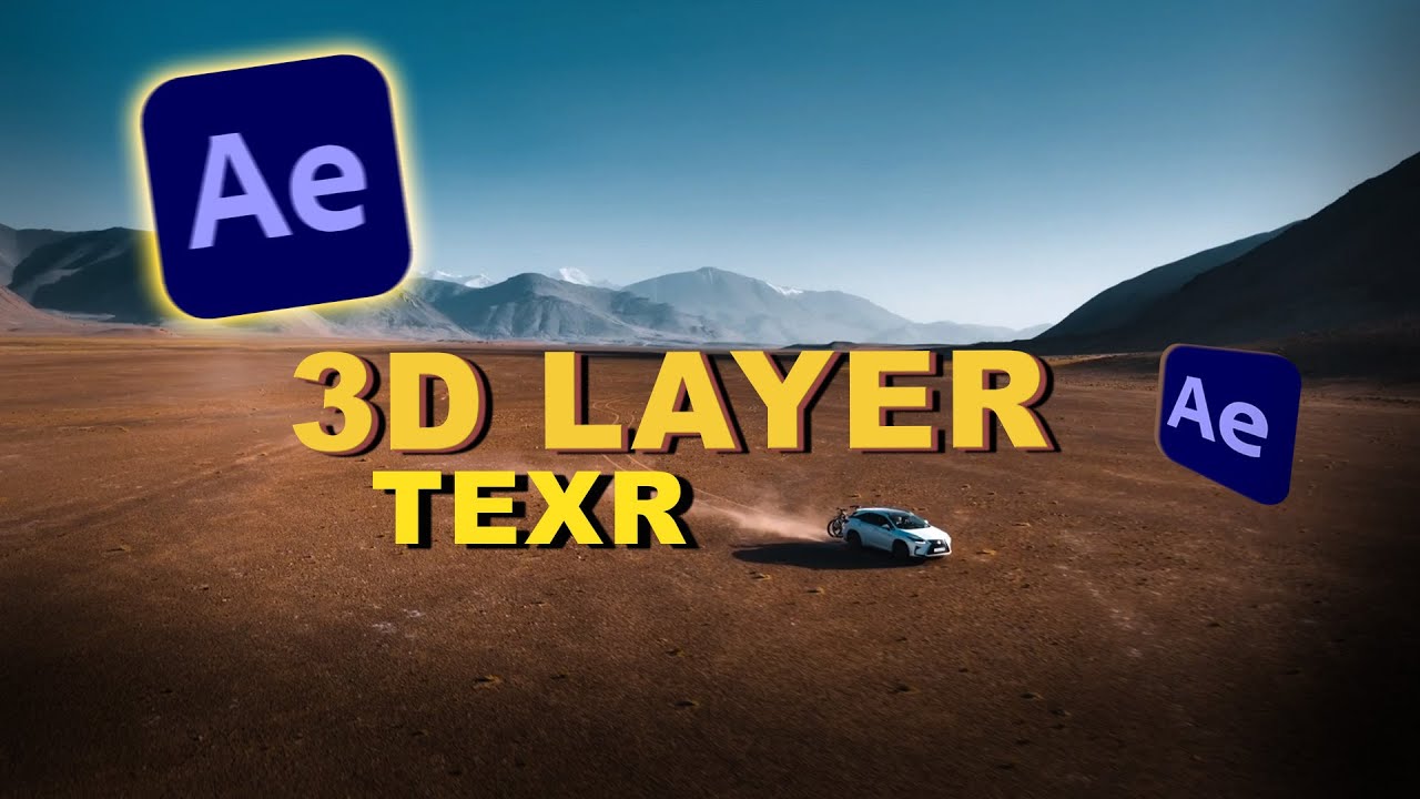 How to Create Basic 3D Text layer in After Effect . - YouTube