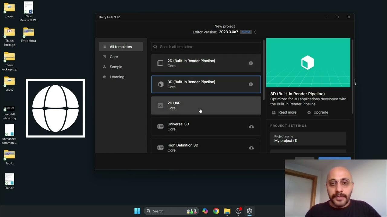 Unity Tutorial 2--Creating/Opening Unity Projects - YouTube