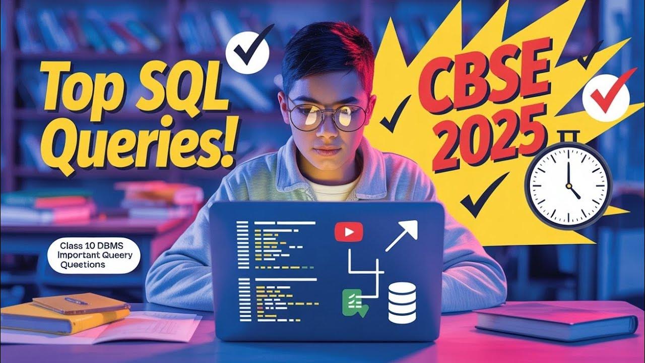 Class 10 DBMS Important Query Questions | Must-Know SQL Commands for Final Exams | CBSE 2025 ...