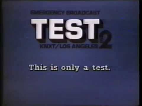 KNXT-TV 2 [CBS - Los Angeles, CA] EBS Test (1984) - YouTube