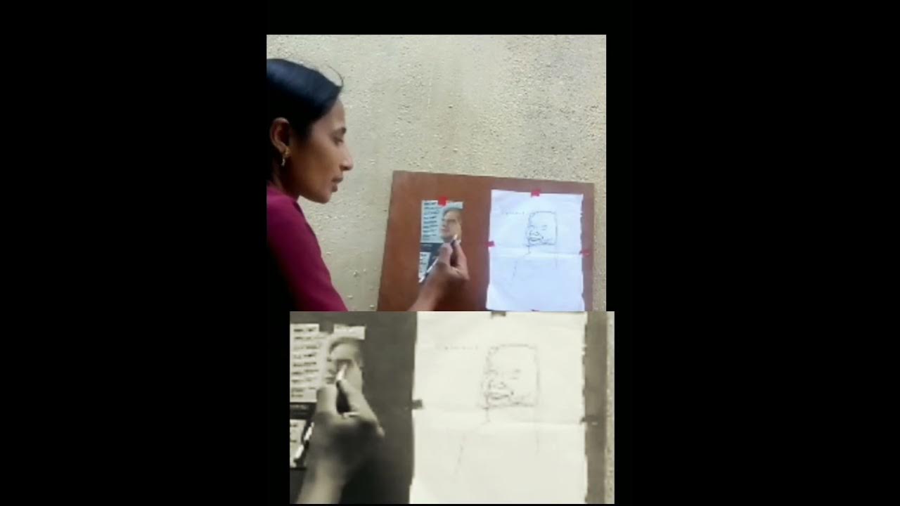 How to draw basic structure of portrait??@reyanshh_rahul @art#arteducation#portrait#sketch#teach ...