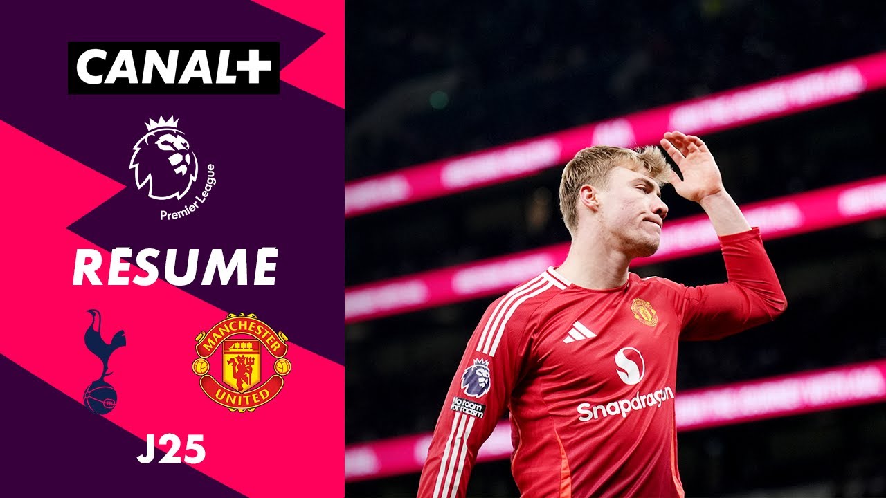 Le résumé de Tottenham Hotspurs / Manchester United - Premier League (2024/25) - J25 - YouTube