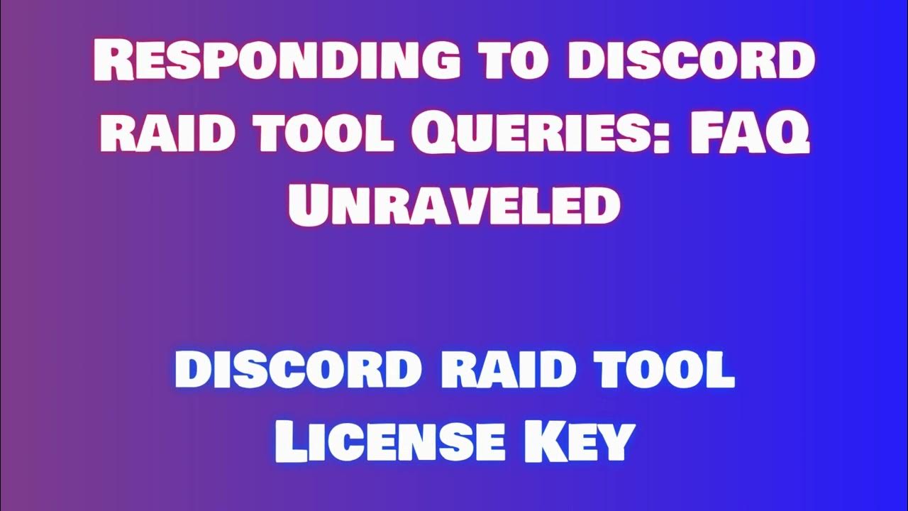 discord raid tool 2025 latest version full installation and License ...
