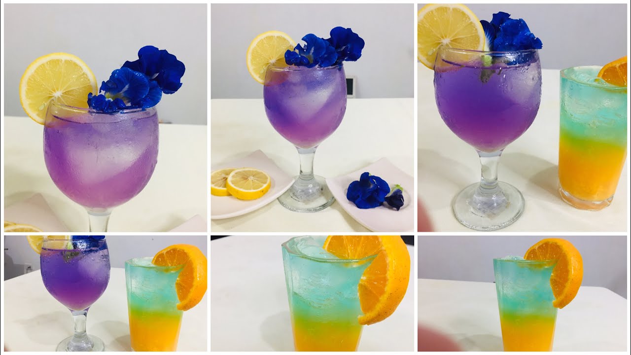 Blue Magic Mocktail / Caribbean Sunset Cocktail | Thennn In - YouTube