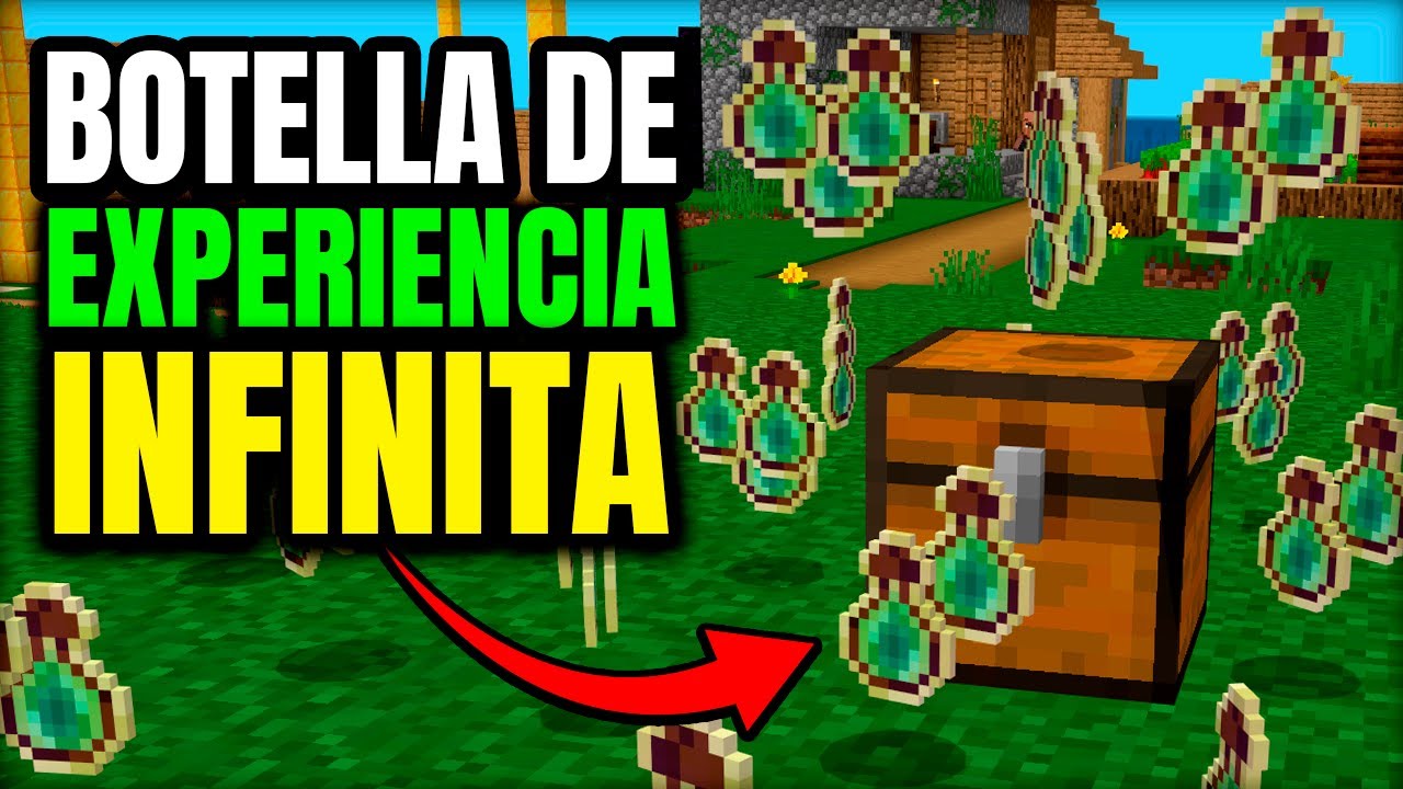 BOTELLAS de EXPERIENCIAS Infinitas en Minecraft Bedrock 1.21.22 💎 ...