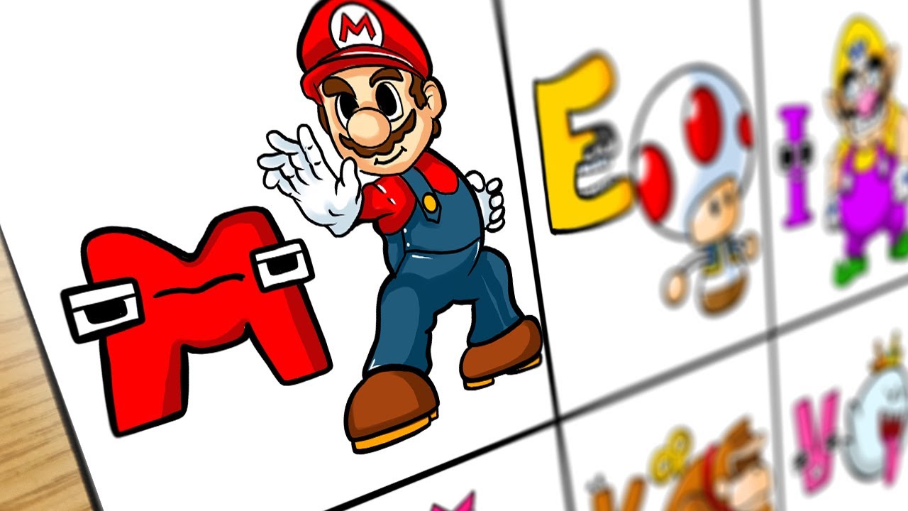 Alphabet lore but all are Mario Characters / Humanized Alphabet Lore ...