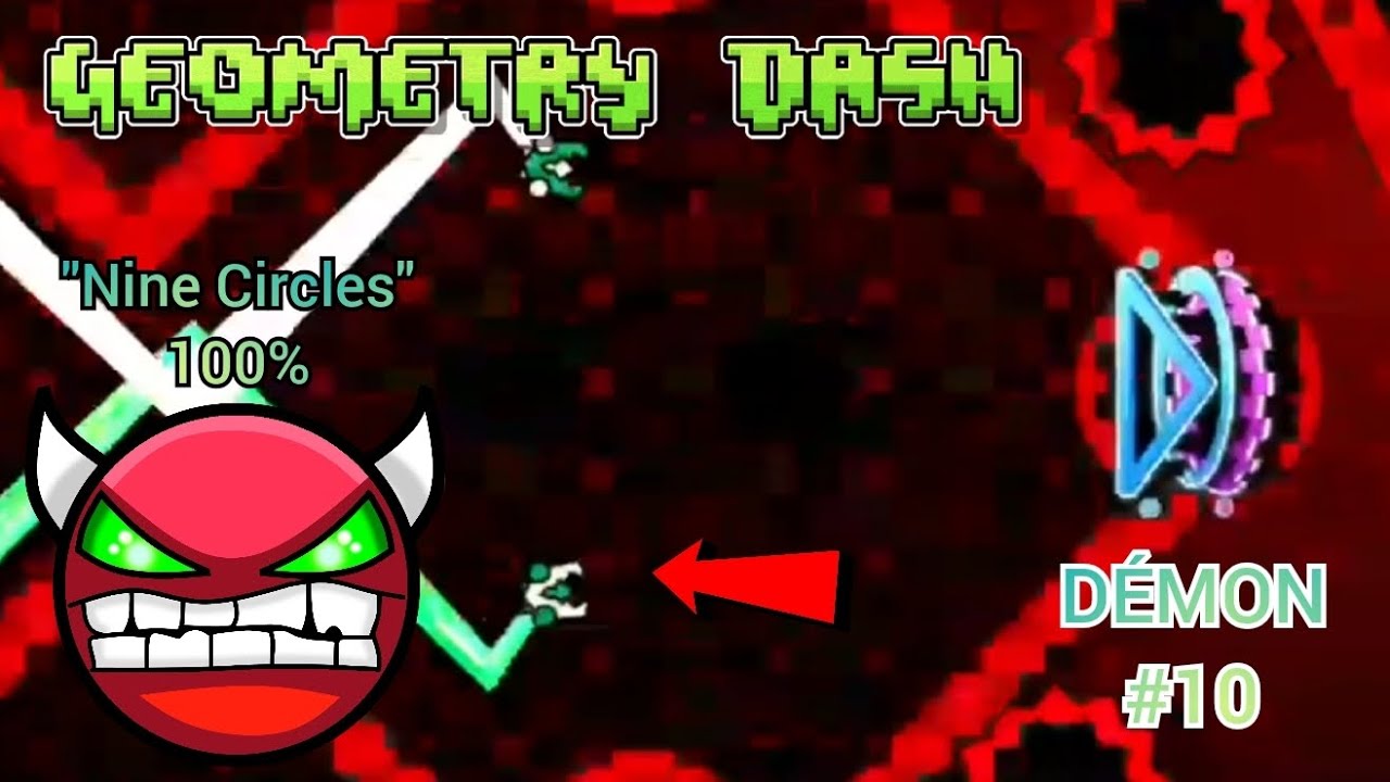 ¡En solo 2 directos!! - "Nine Circles" 100% [Hard Demon] By Zobros - GD ...