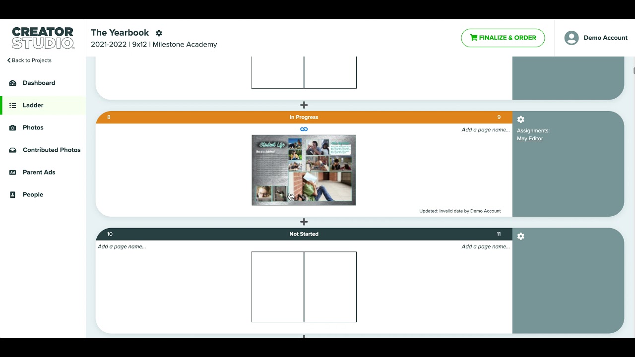 How to Add Pages (Ladder Projects) | Creator Studio - YouTube