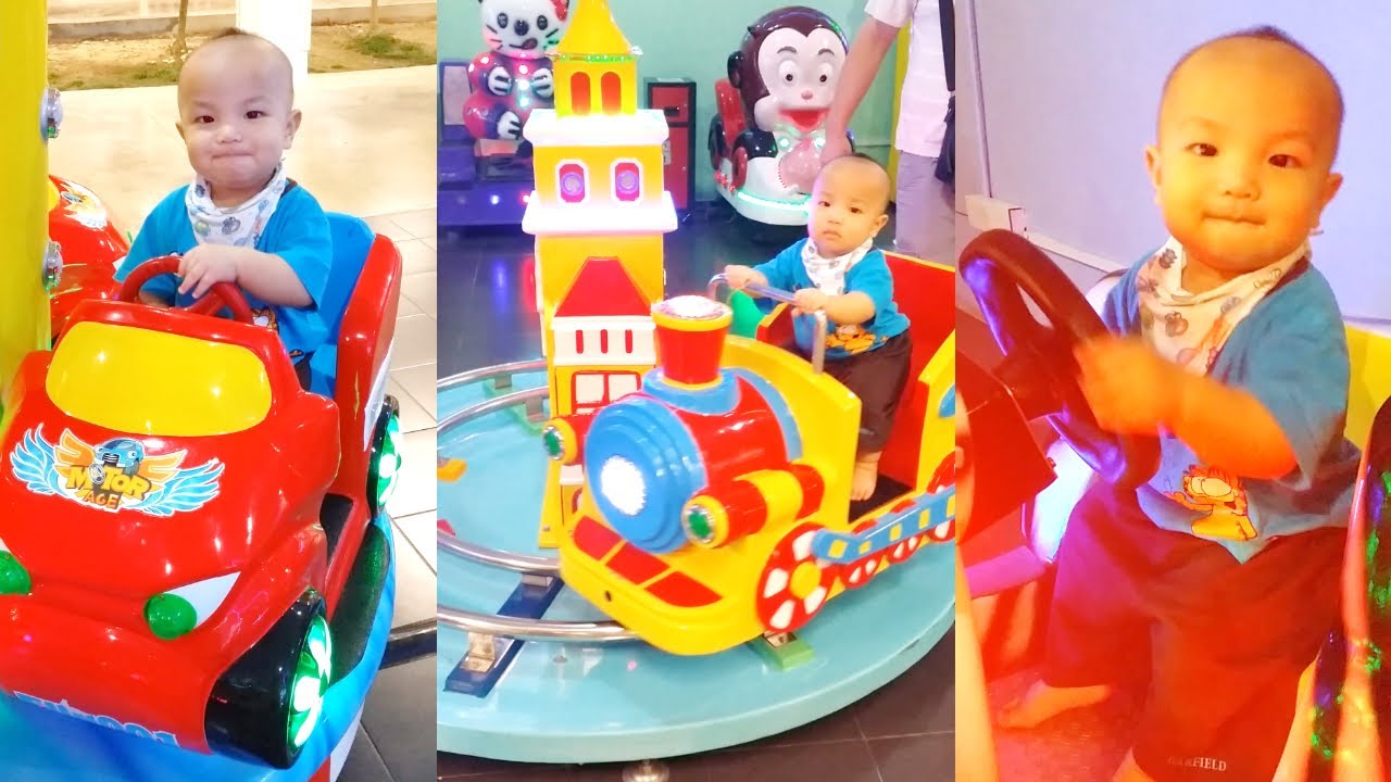 Baby Boy First Visit To Playground - YouTube