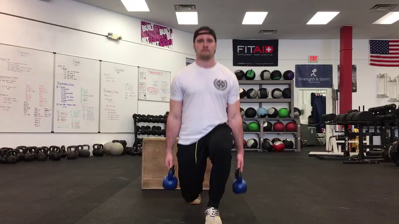 Kettlebell "KB" Split Squat - YouTube