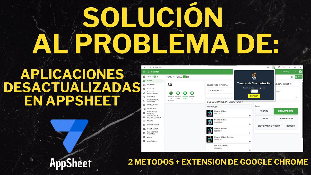 Appsheet Solución A Aplicaciones Desactualizadas En Appsheet Tutorial Autosystem Sync Youtube