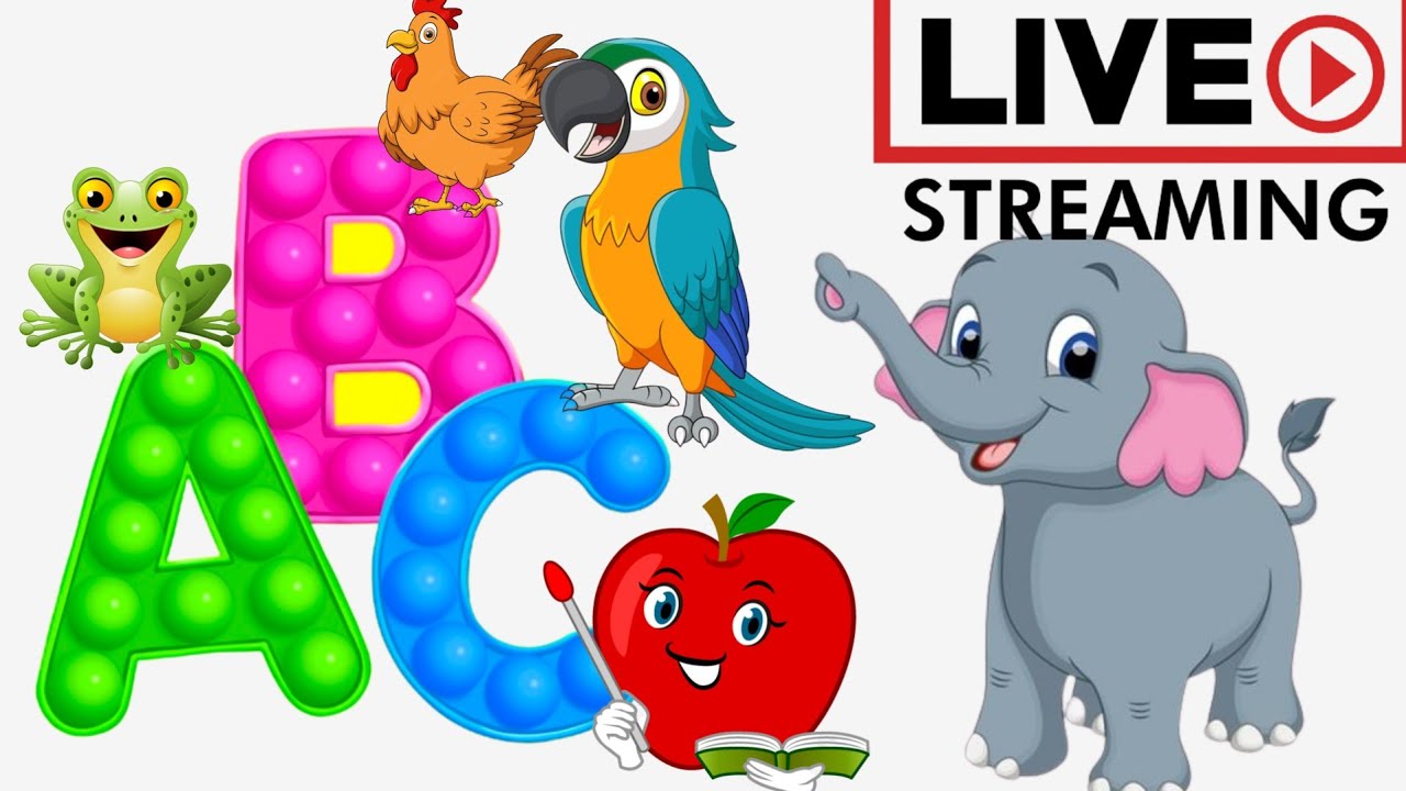 A For Apple | A For Apple B For Ball | Abcd | Abcd Live Video| Abc song ...