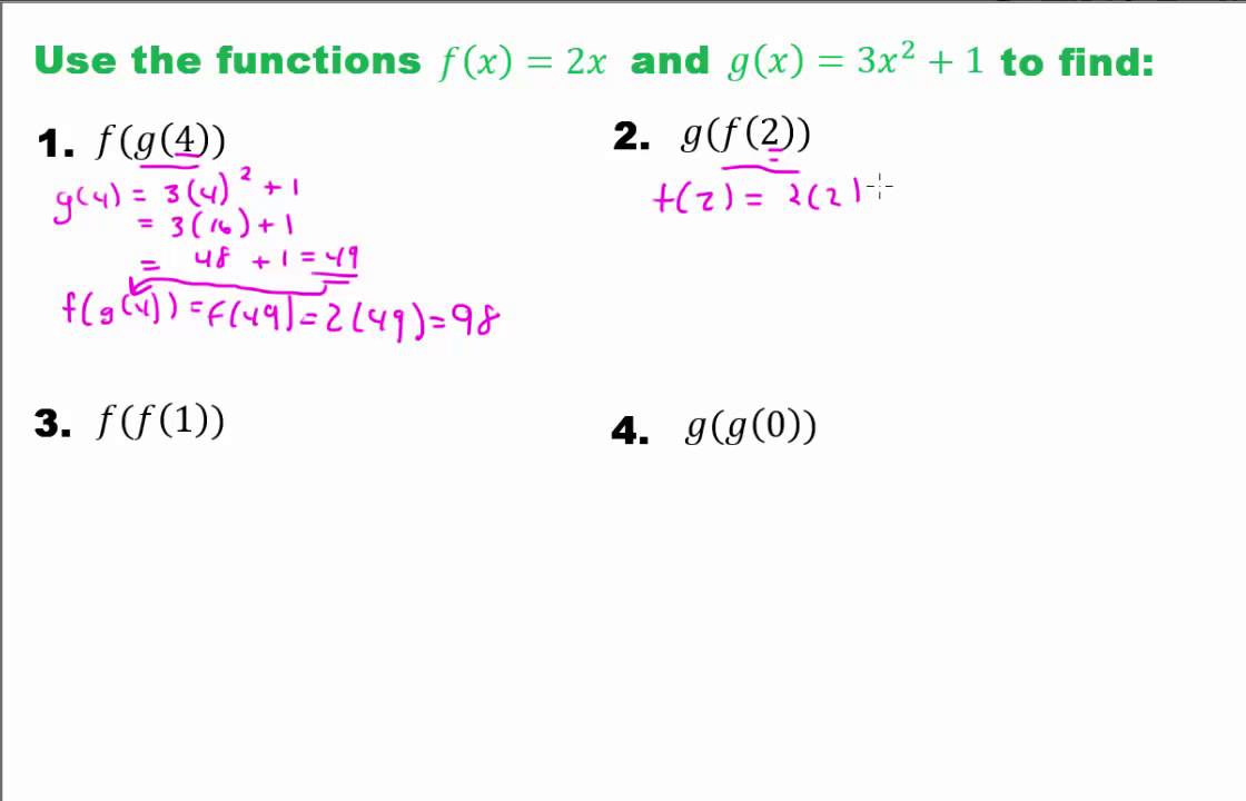 Composite Functions - YouTube