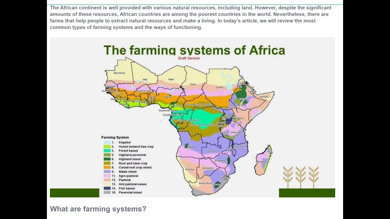 Cash Crop system and the Underdevelopment of Africa - YouTube