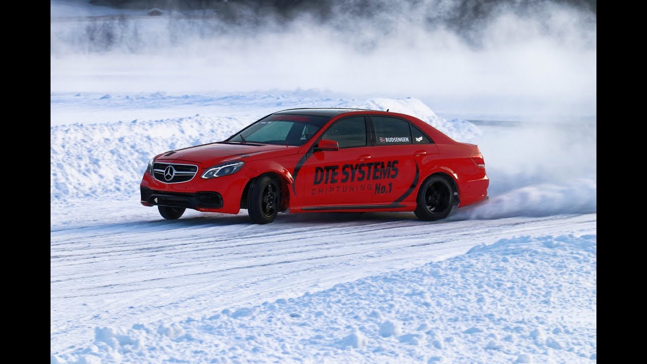 Ice driving in Norway Losna isbane - YouTube