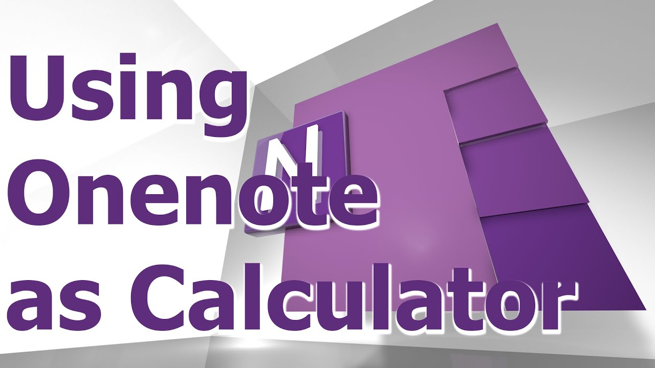 Onenote Hidden Gems #1 : Formula Calculator - YouTube