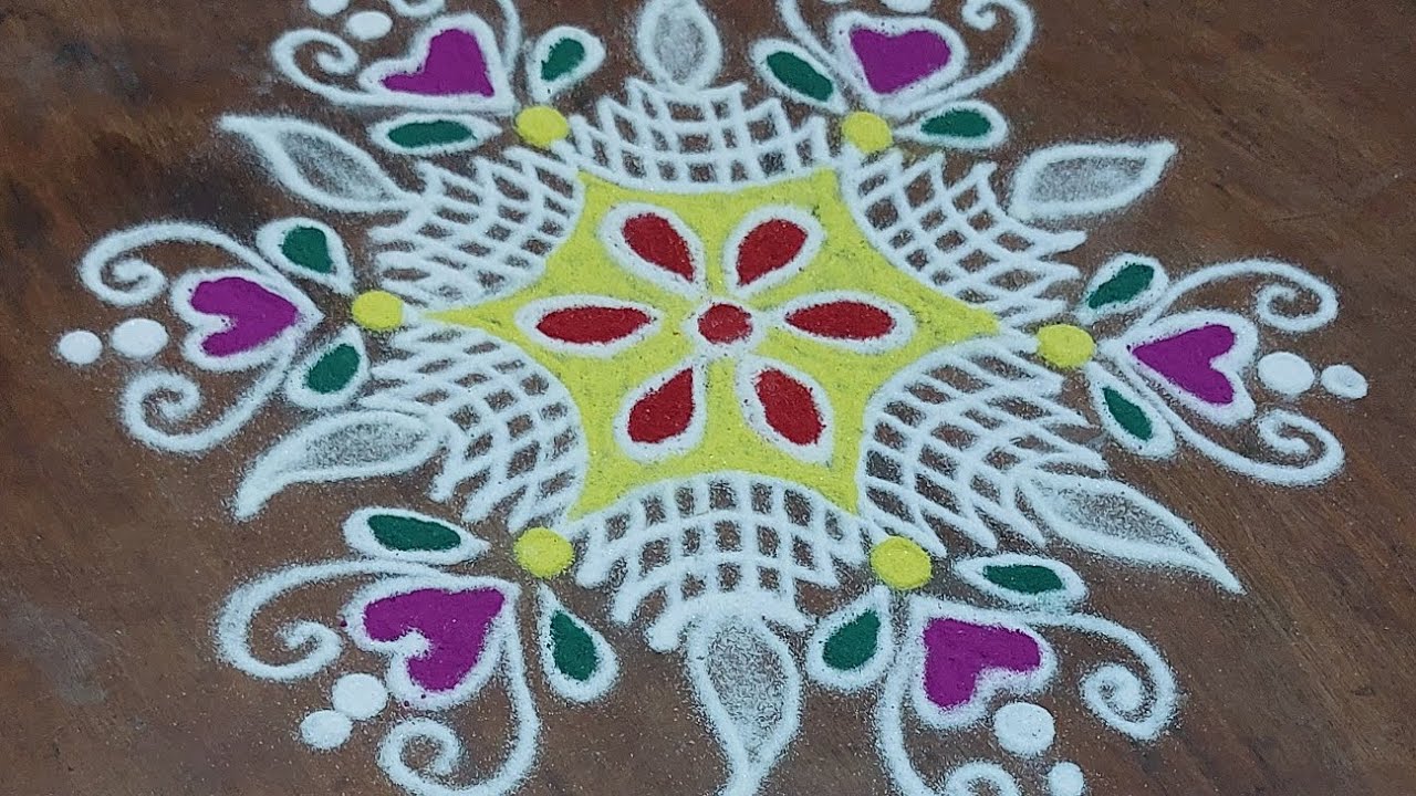Easy to draw padikolam for beginners - YouTube