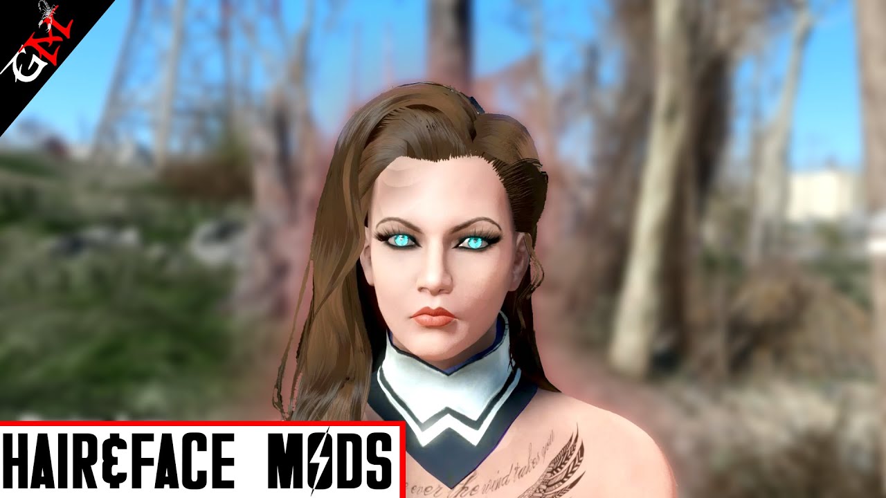 4 UNIQUE Hair & Face Mods for Female Body - Fallout 4 - YouTube