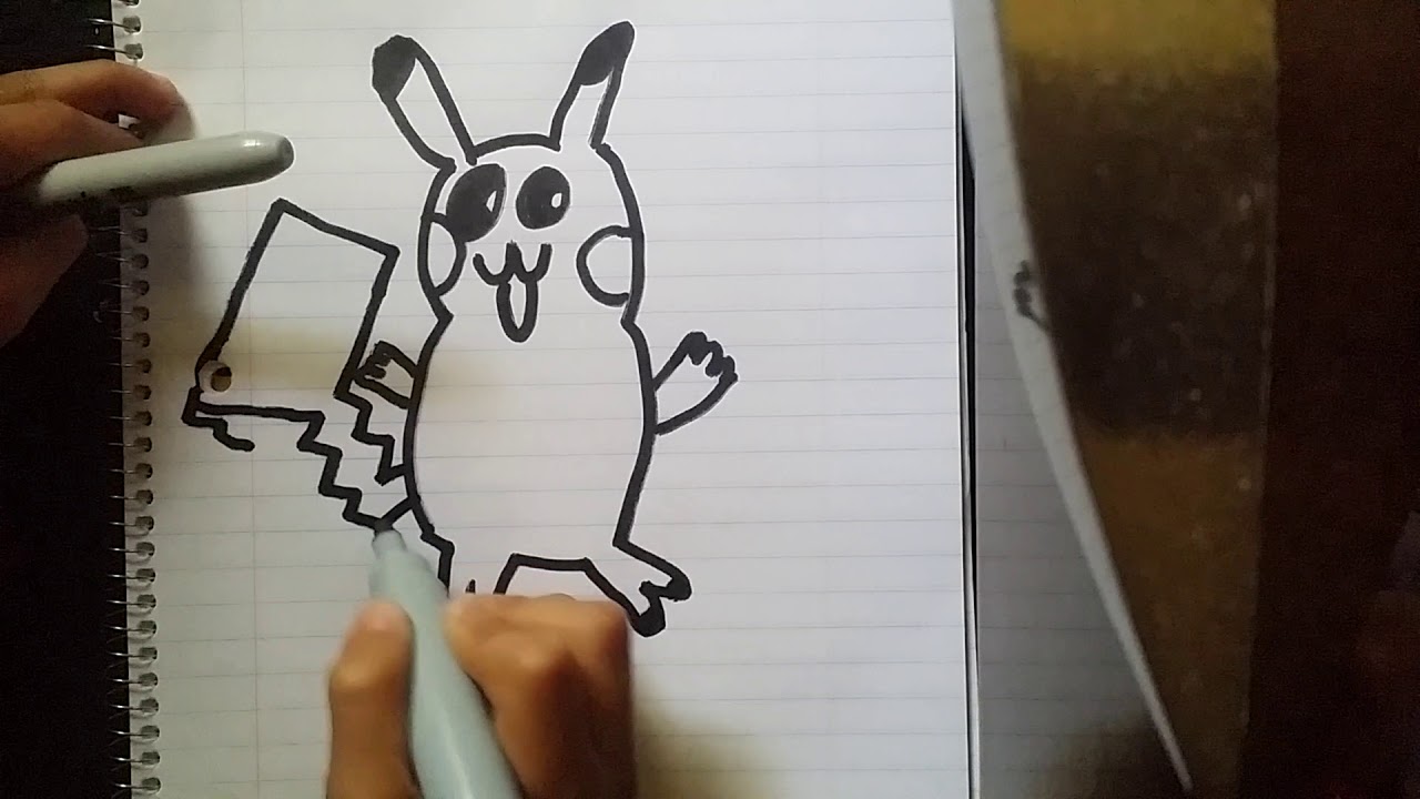Drawing PICKACHU simple - YouTube