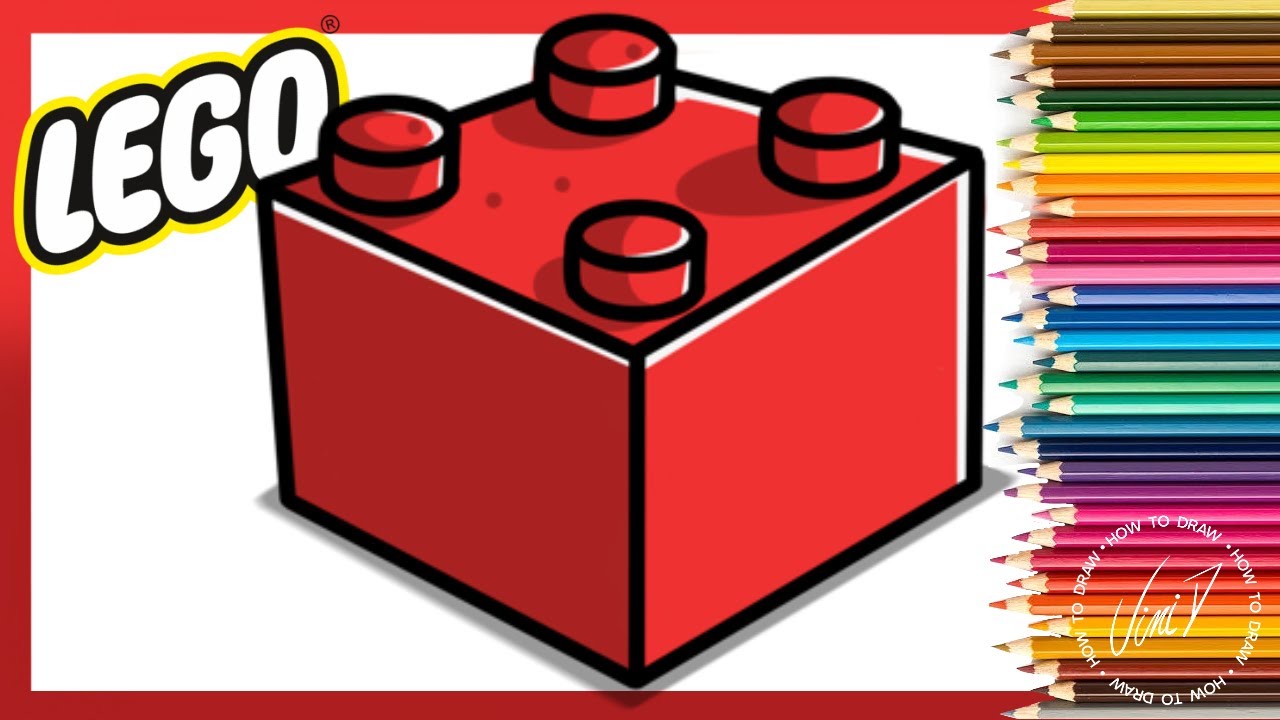 Como Desenhar Uma Peça Lego - YouTube